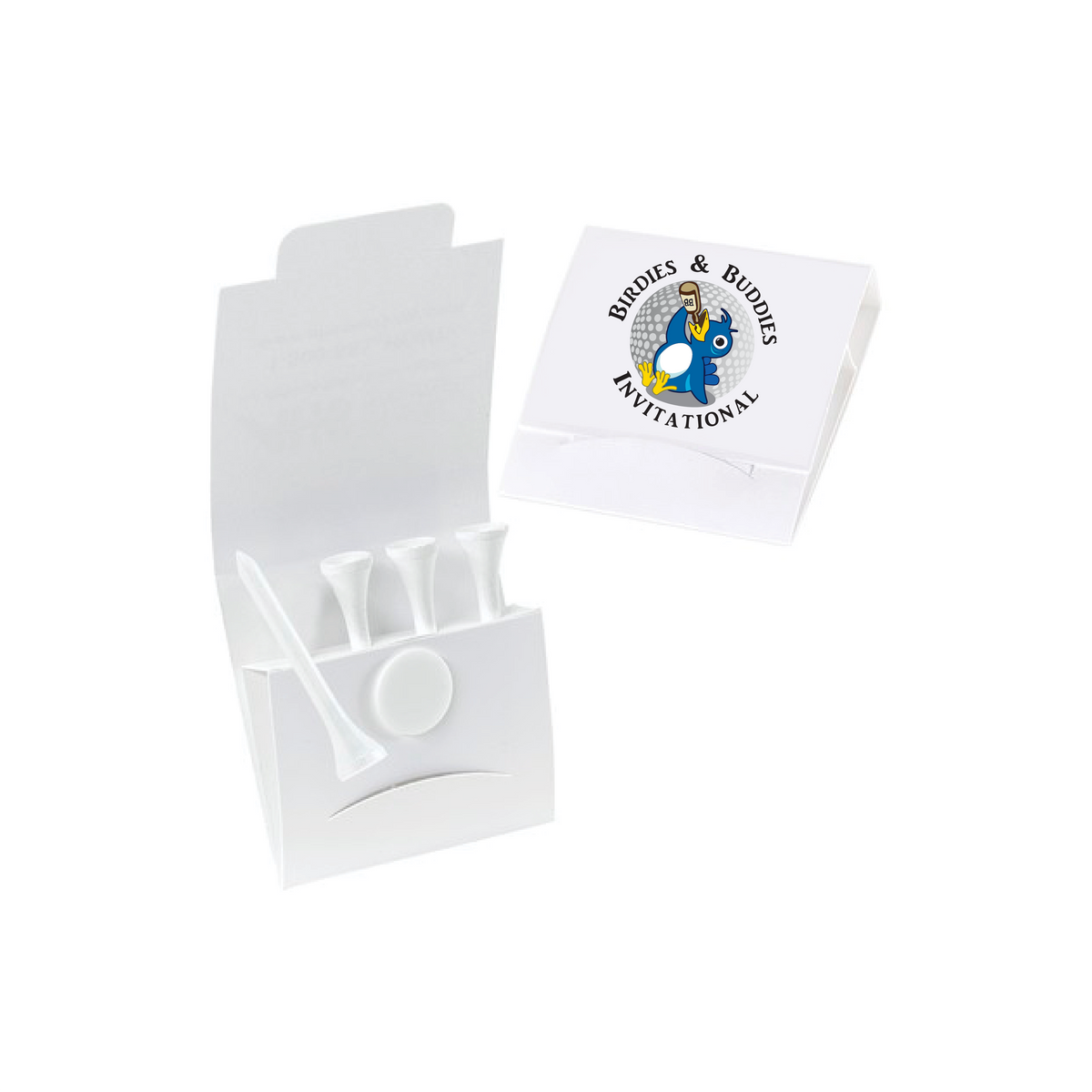 Personalized Golf Tee Packet 4 Tees — Tournamentshowroom.com