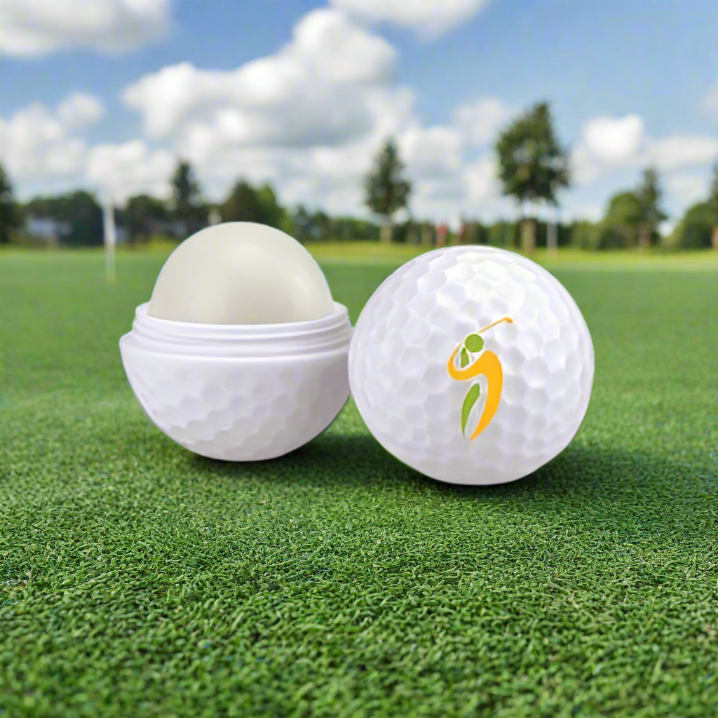 Custom Logo Lip Balm Golf Ball Moisturizer Container ...