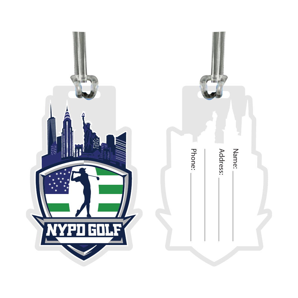 Golf Custom 1/4" Acrylic Write-On Luggage Bag Tags — Tournamentshowroom.com