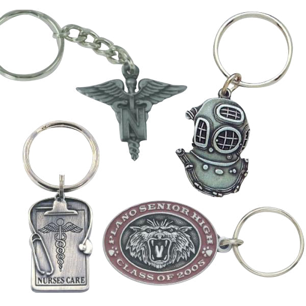 Personalized Cast Sculptured Domestic Golf Key Chain ...